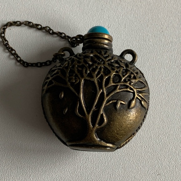 Jewelry | Vintage Bronze Tree Of Life Pendant Charm Potion Bottle With ...